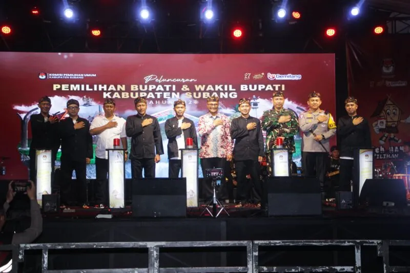 KPU Subang Launching Pilkada Subang 2024, Leuit Jadi Maskotnya ...